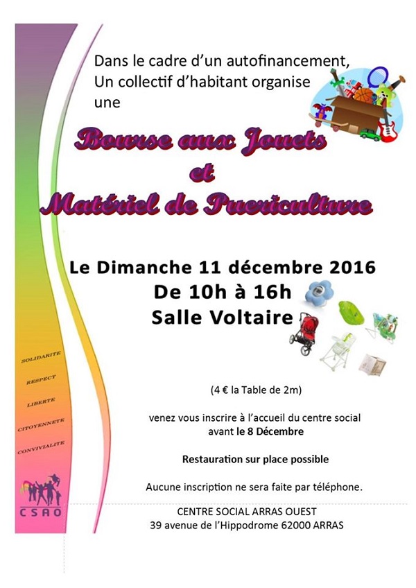 Le Centre Social Arras Ouest organise tout au long du mois de décembre ...