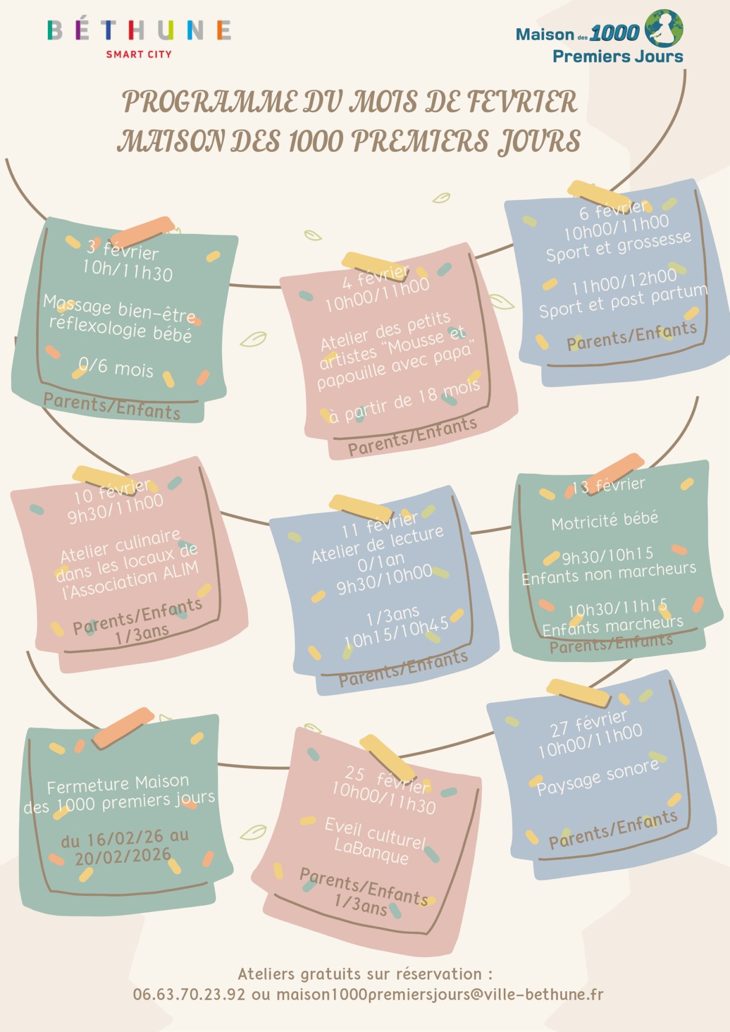 Le programme de Février 2026 – Maison des 1000ers jours de Béthune ...